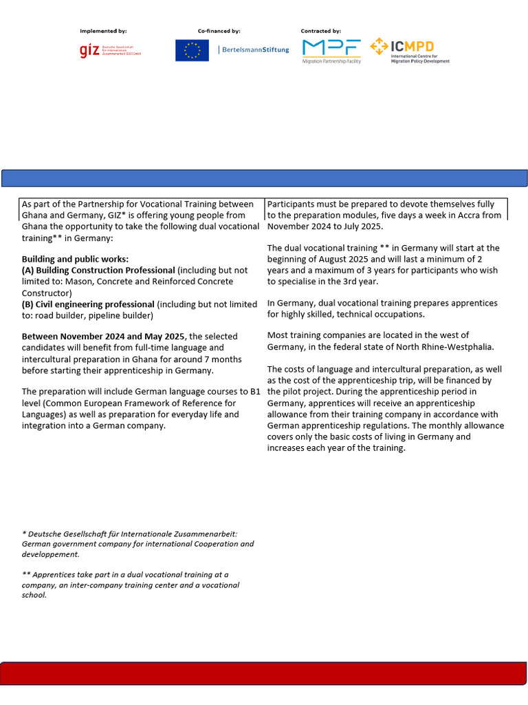 Call - For - Application - GSP - Ghana | PDF | Apprenticeship ...