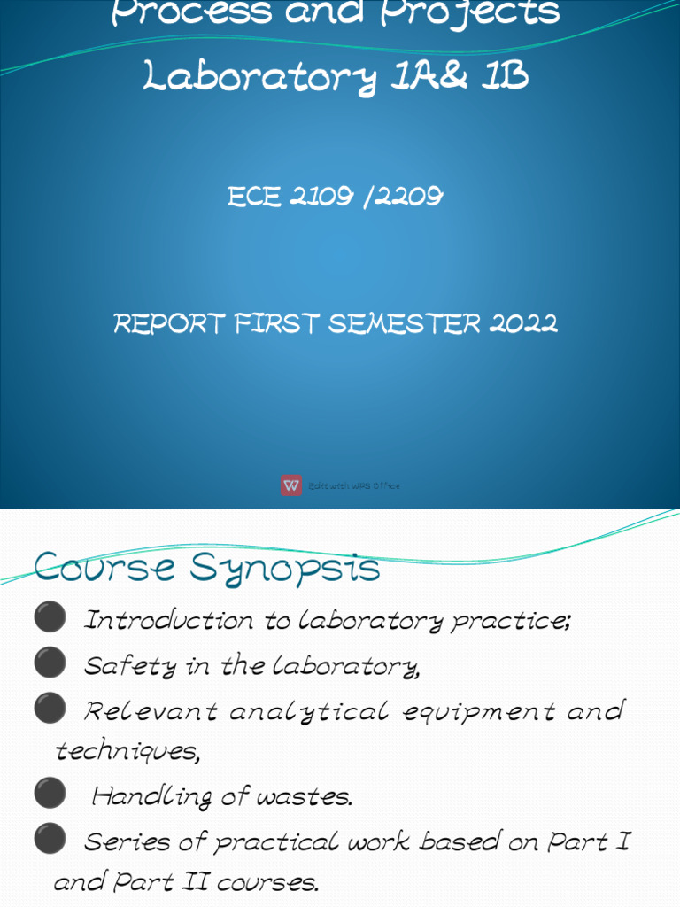 1149107427-ECE2109 Chemical Engineering Process and Projects Laboratory 1A Repo | PDF ...