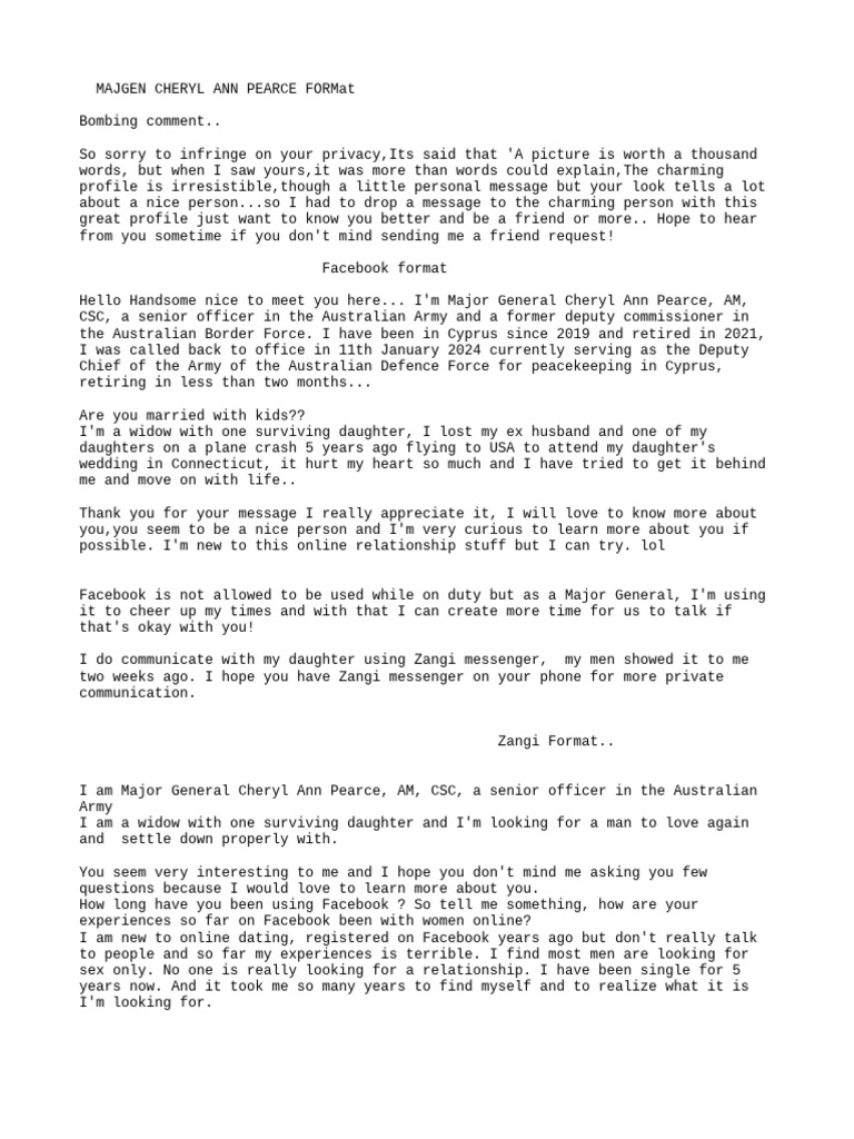 Majgen Cheryl Ann Pearce Format | PDF | Love | Family