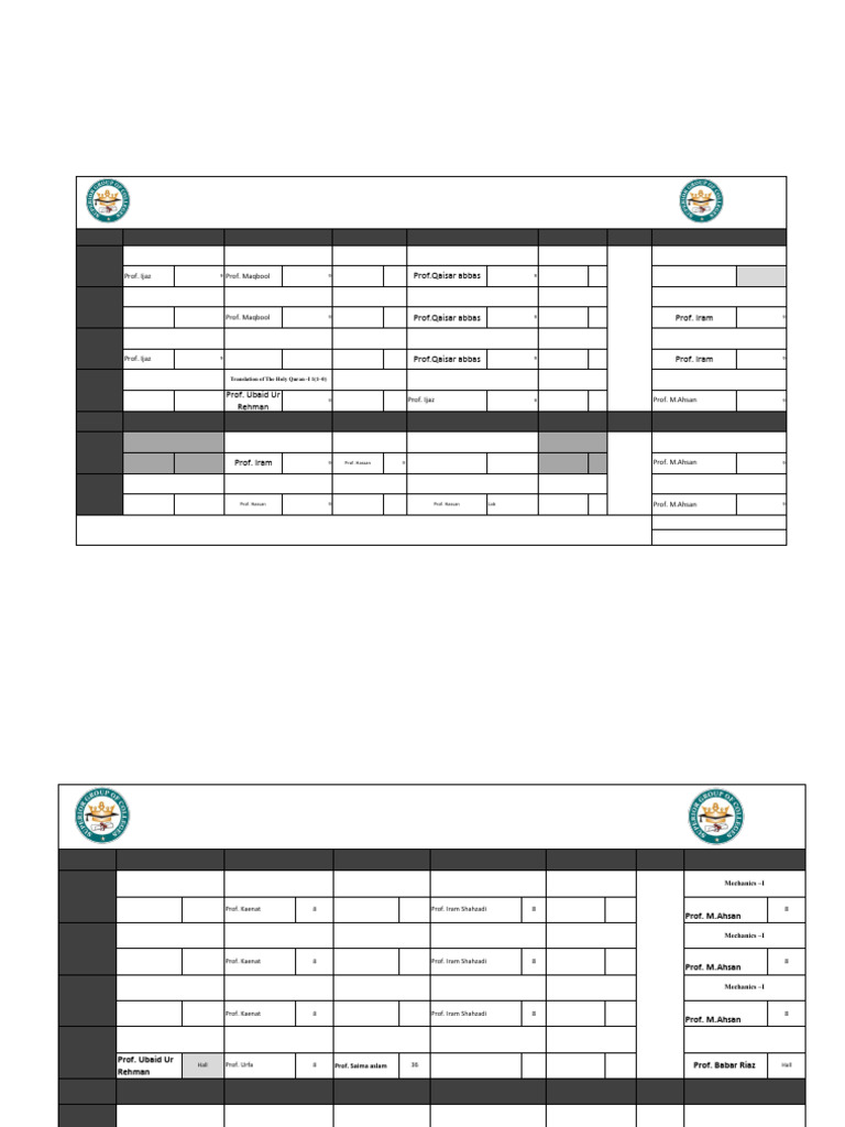07 Math Timetable 2022 | PDF | Mathematical Objects | Differential Geometry