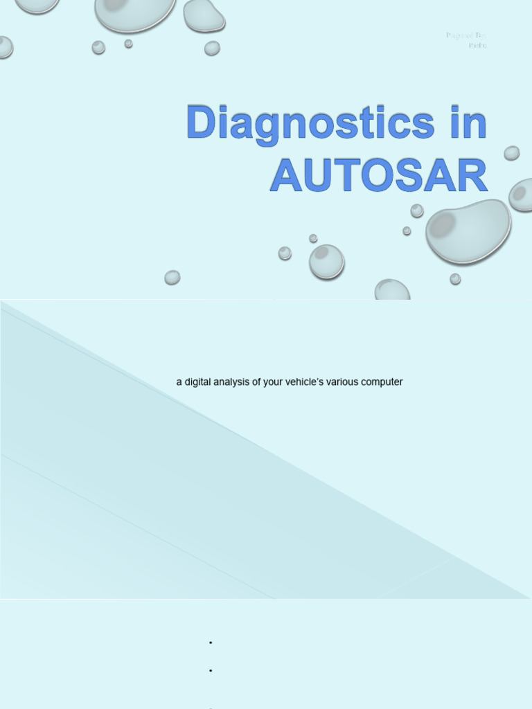 Diagnostics in AUTOSAR 1705029872 | PDF | Computer Architecture ...