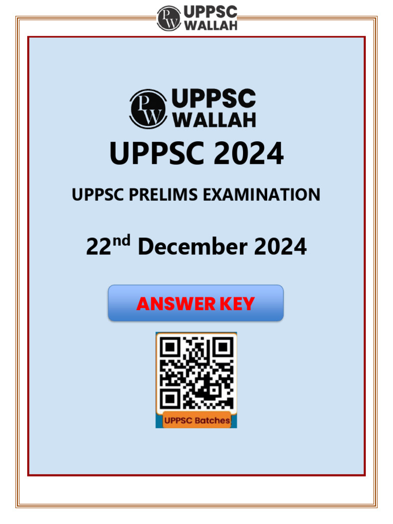 UPPSC PRELIMS EXAMINATION 2024 - GS Paper - Bilingual - Dharmendra Kumar | PDF