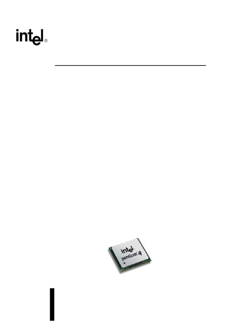 Intel® Pentium® 4 Processor in The 478-Pin Package at 1.50 GHZ, 1.60 ...