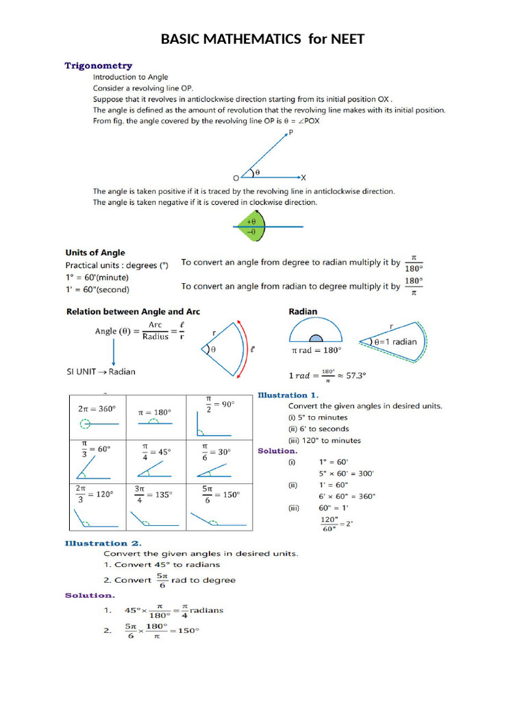 Basic Maths (1) | PDF