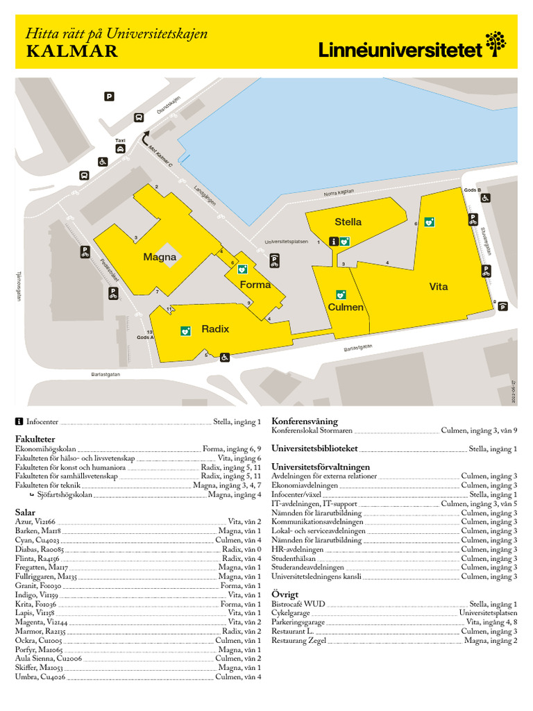 Karta Kalmar Universitetskajen 2019 | PDF