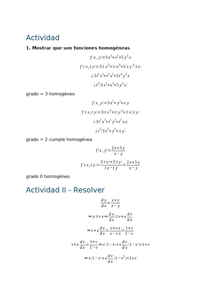 Mydoc 1 | PDF | Integral | Ecuaciones
