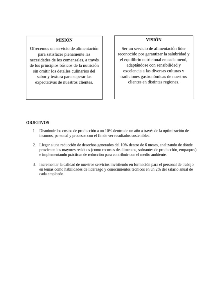 Mision y Vision-1 | PDF