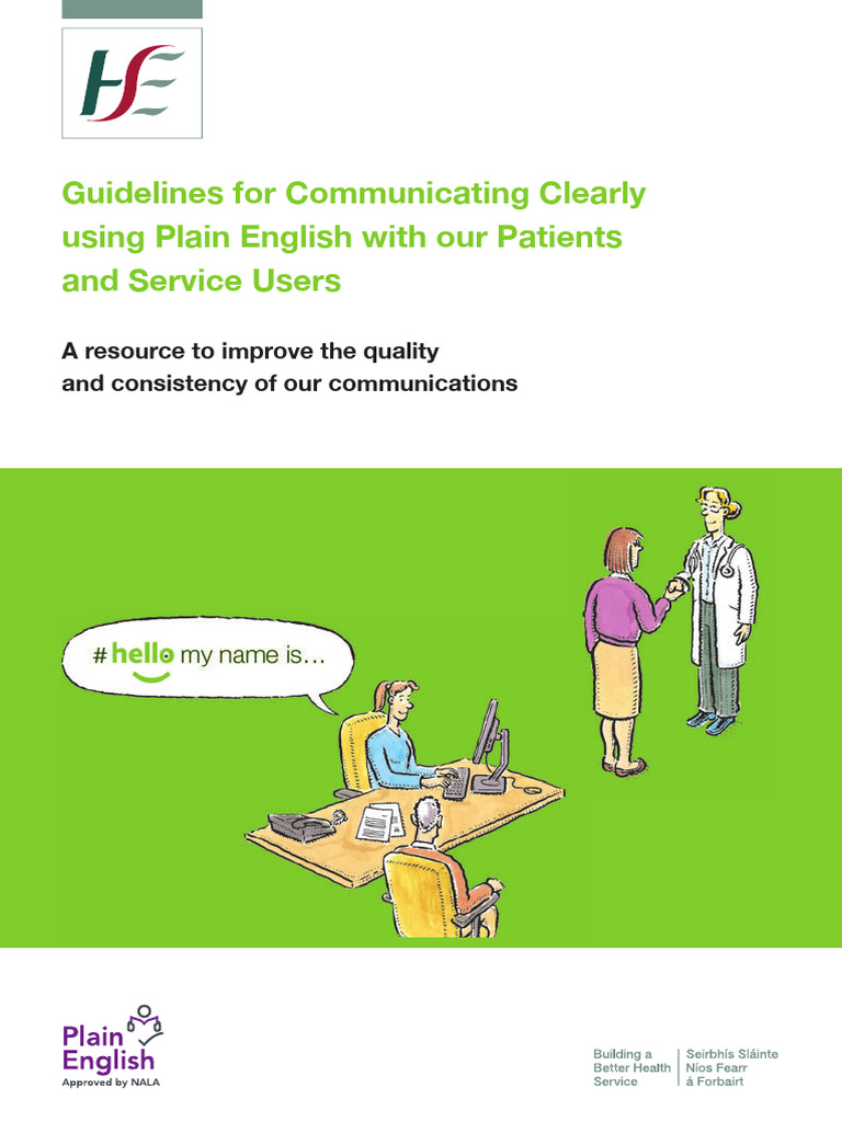 Clear Communication Guidelines for Patients | PDF | Jargon | Typefaces