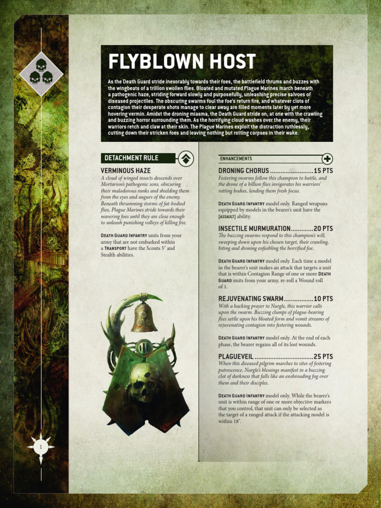Death Guard Flyblown Host Detachment | PDF | Military
