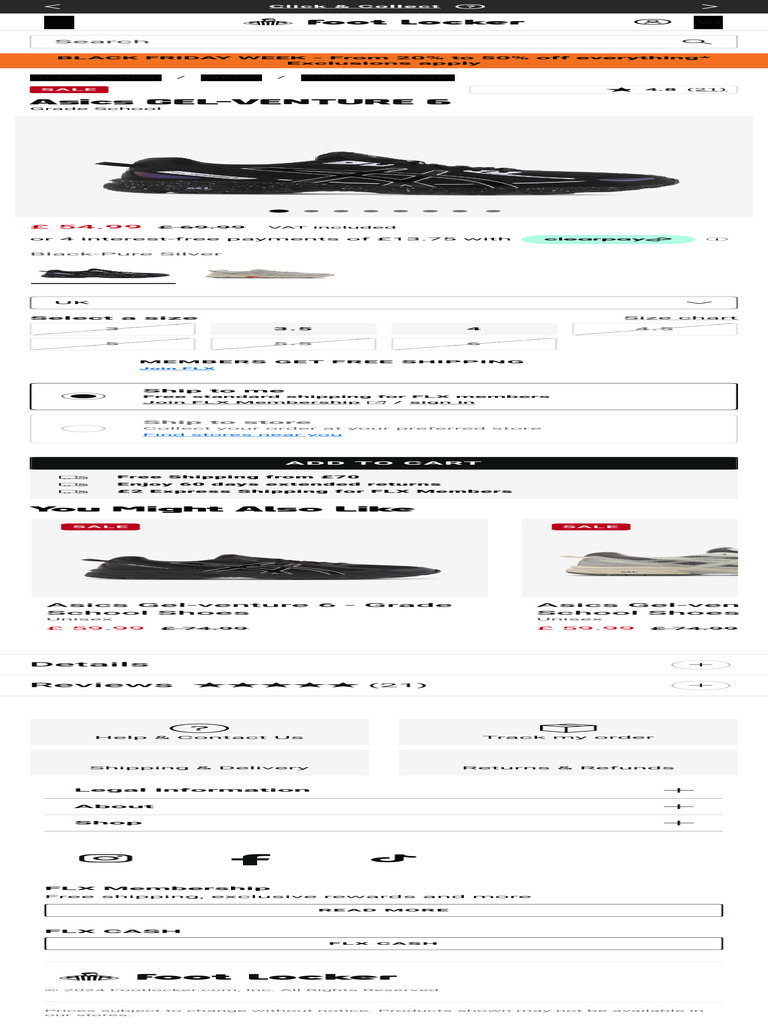 Asics Gel-Venture 6 Foot Locker Uk | PDF