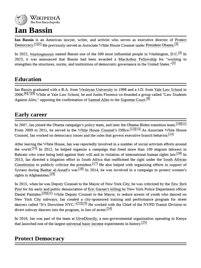 Ian_Bassin | PDF | Politics Of The United States | American Government