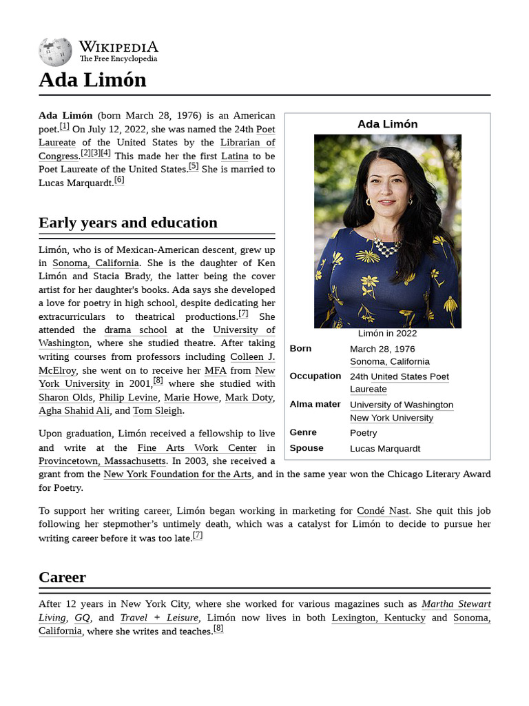 Ada_Limón | PDF | Poetry | Writers