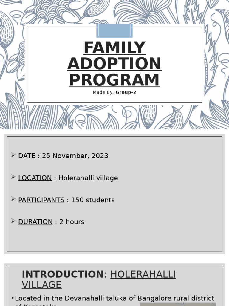 Family Adoption Program Grp2 | PDF