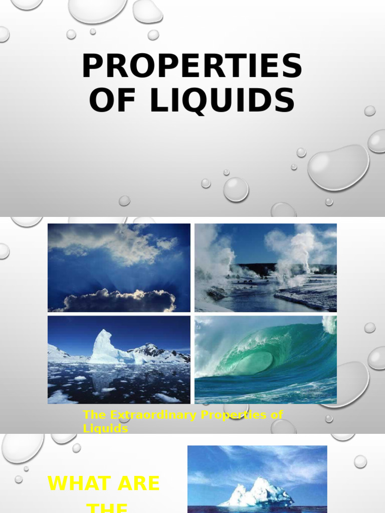 Key Properties of Water Explained | PDF | Properties Of Water | Water
