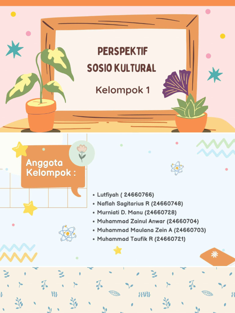 Topik 4 PPT Perspektif Sosio Kultural | PDF
