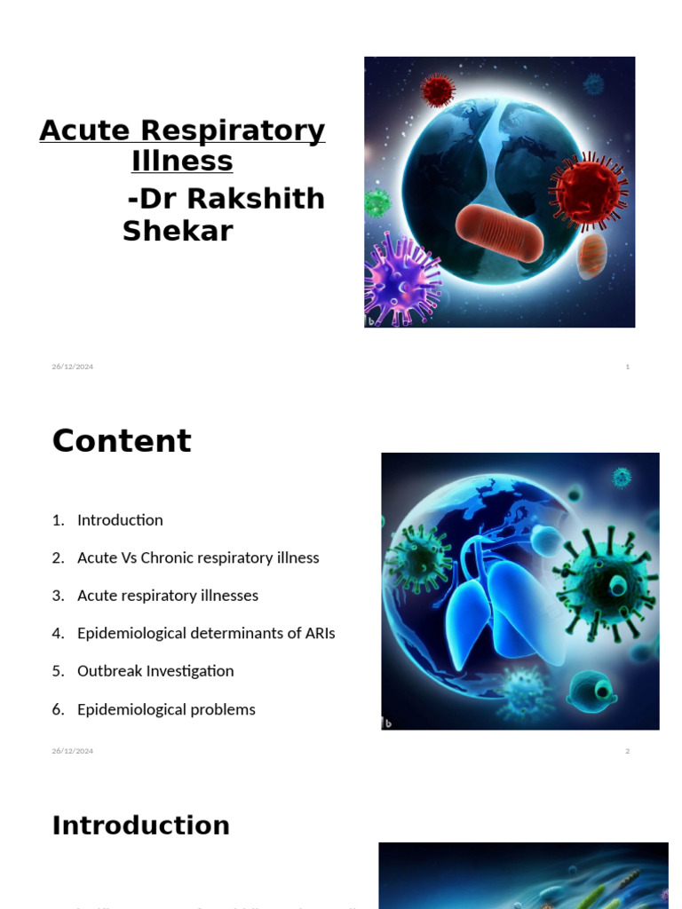 Acute Respiratory Illness | PDF | Pneumonia | Respiratory Diseases