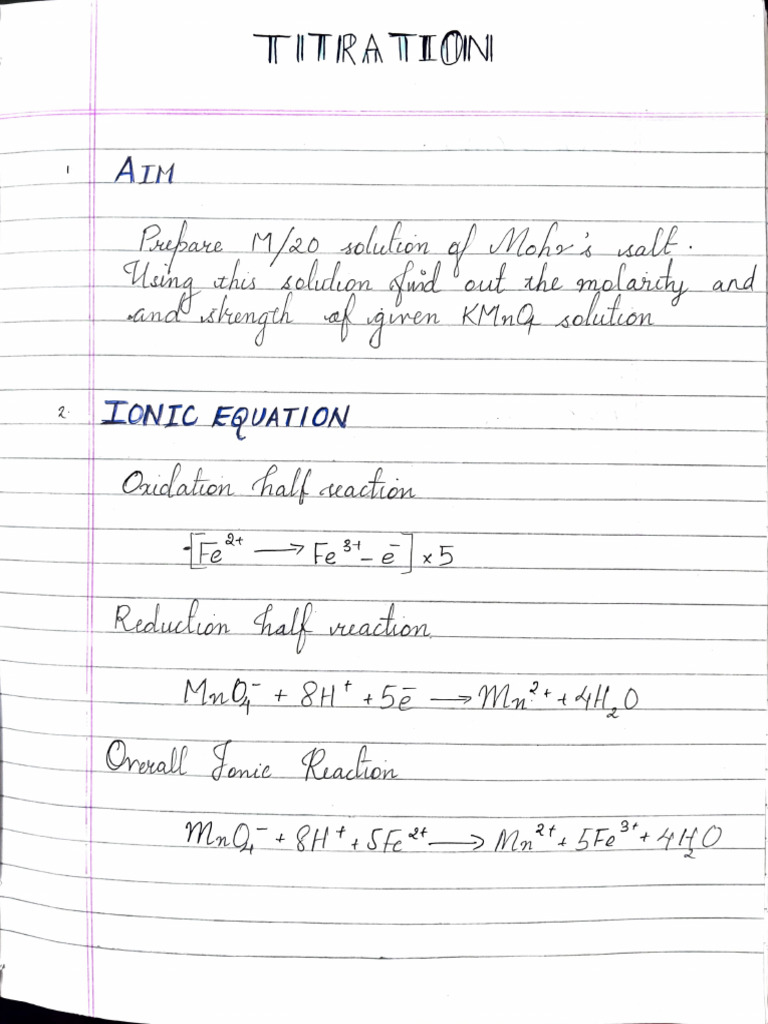 Titration 1 | PDF
