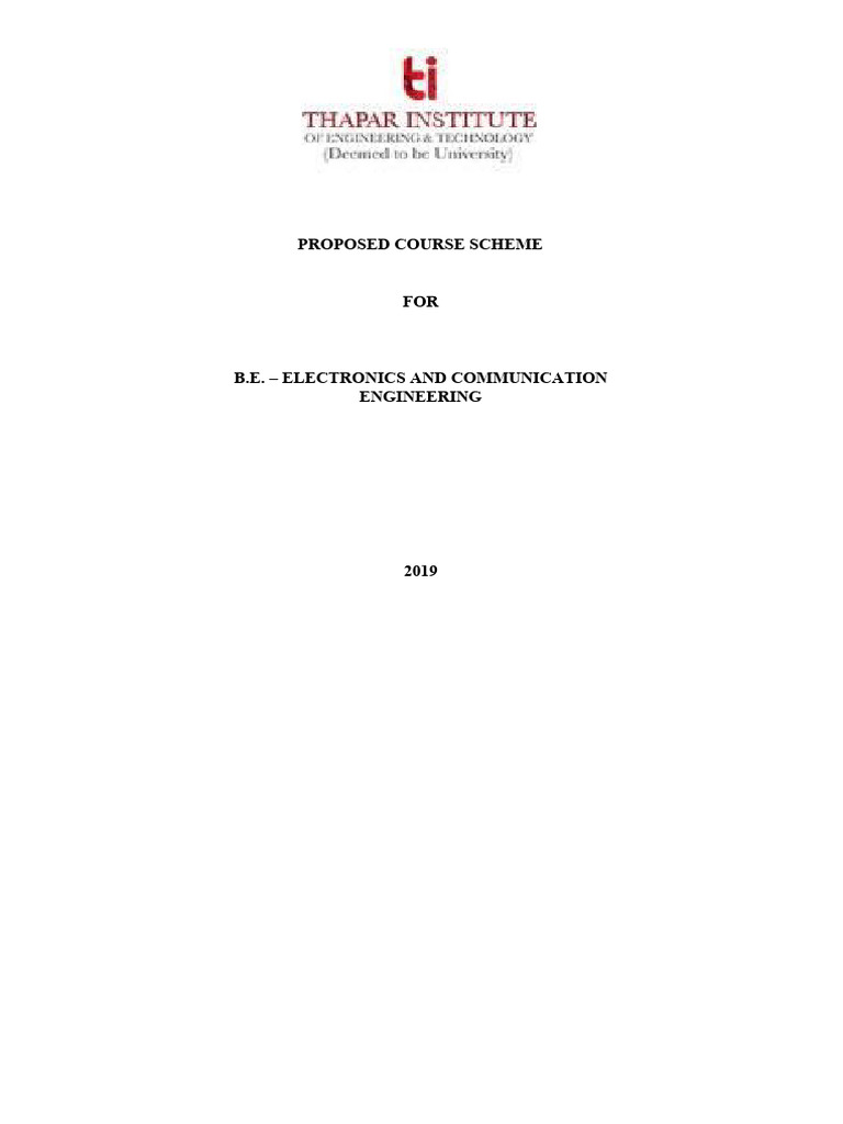 BE ECE Syllabus 2019 | PDF | Logic Gate | Waves