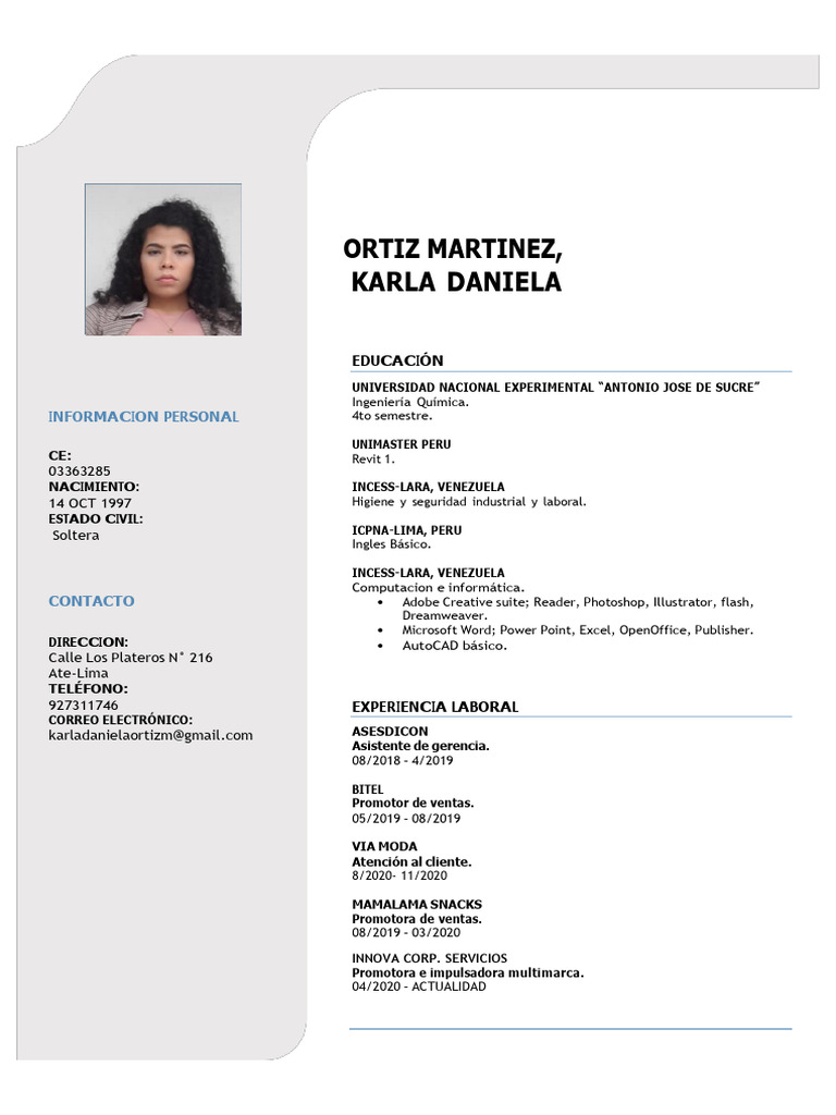 CV - Karla Ortiz Martinez | PDF