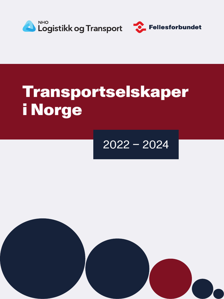 Transportselskaper I Norge 2022 - 2024 | PDF