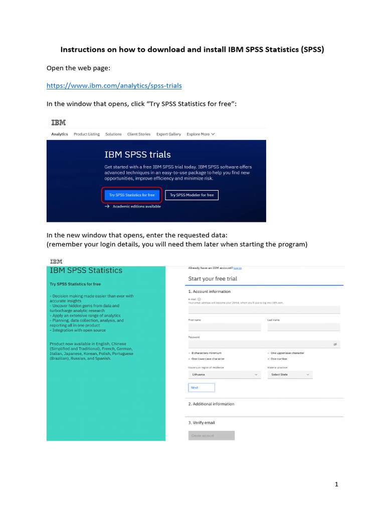 SPSS Installation Instructions | PDF | Spss | Login
