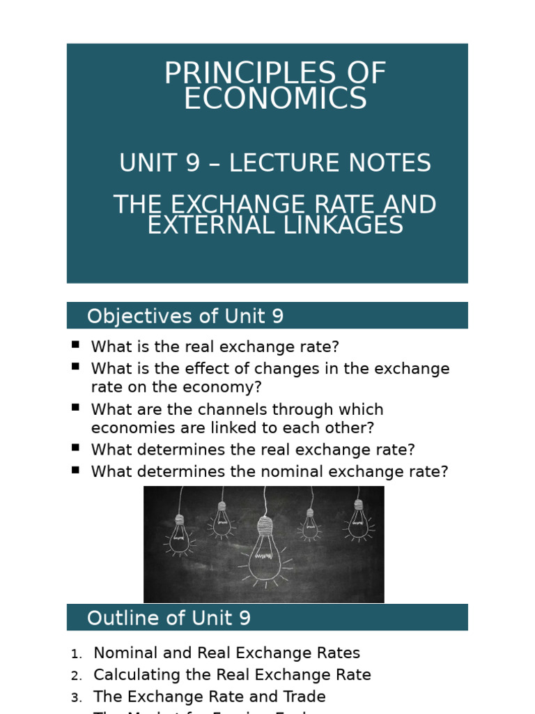 ECON1000 - Unit 9 Lecture Notes 1-26-2023 - WN | PDF | Exchange Rate ...