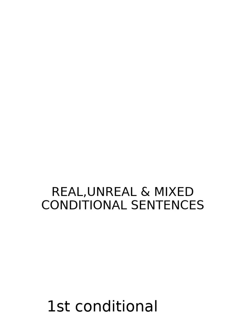 Conditional Sentences - Review and Practice | PDF