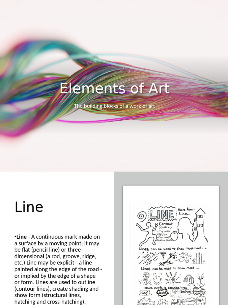 Key Elements of Art Explained | PDF | Drawing | Shadow
