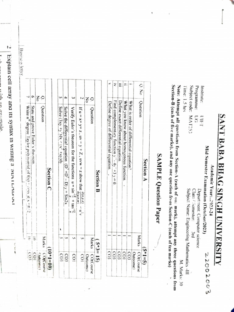 Question papers | PDF | Amplifier | Electrical Engineering