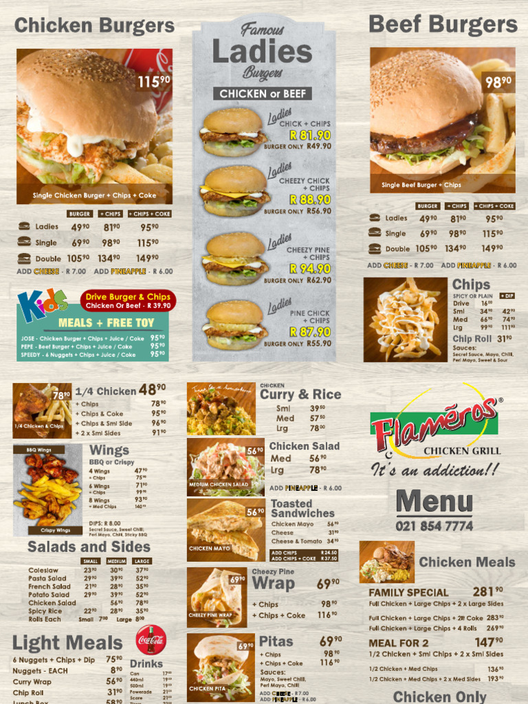 Flameros Chicken Grill Menu | PDF