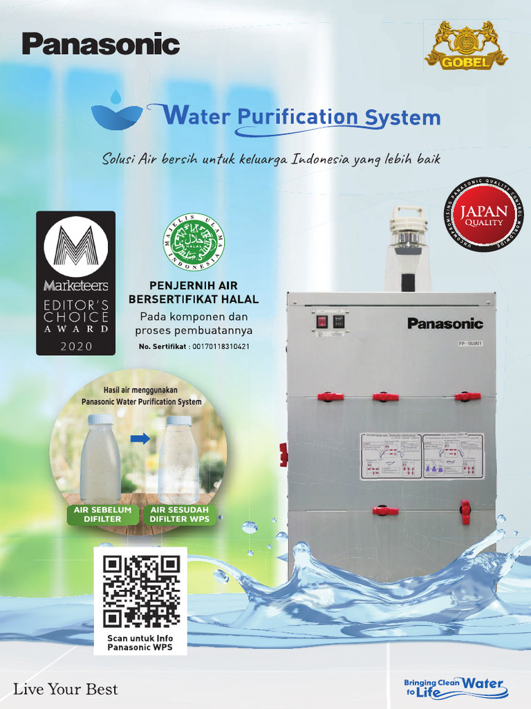 Sistem Penjernihan Air Panasonic WPS | PDF