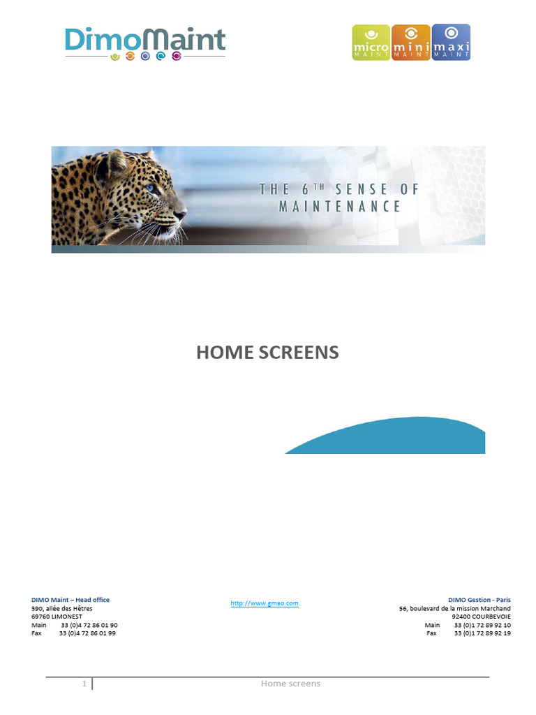 V6.3 - ENG - 3-Home Screens | PDF | Software | Computing