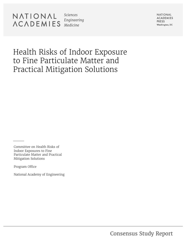 Health Risks of Indoor | PDF | Particulates