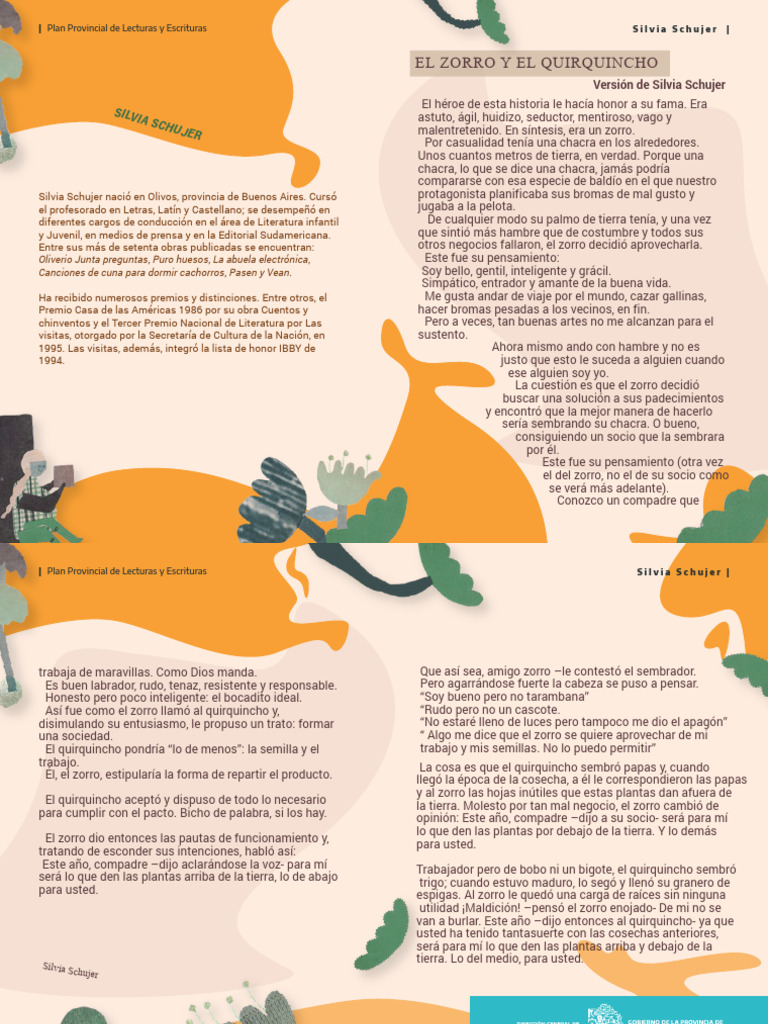 Silvia-Schujer - El Zorro y El Quirquincho | PDF
