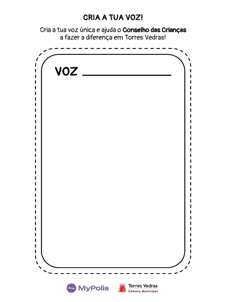 Crie Sua Voz para o Conselho Infantil | PDF