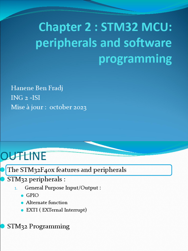 CH2_STM32 periperal_GPIO_AF.ppt (1) | PDF | Microcontroller | Manufactured Goods
