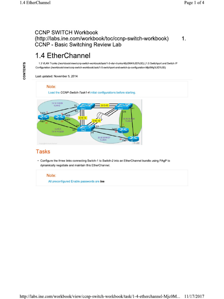 CCNP Switch Workbook1-4 | PDF