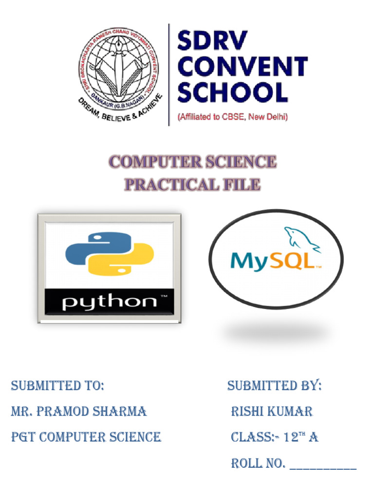 Practical File_23_24 (1) | PDF | Letter Case | Databases