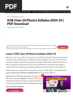 Learnclass 10 Icse Concise Physics selinasolutions1lLM1refraction Plane Surfaces | PDF ...