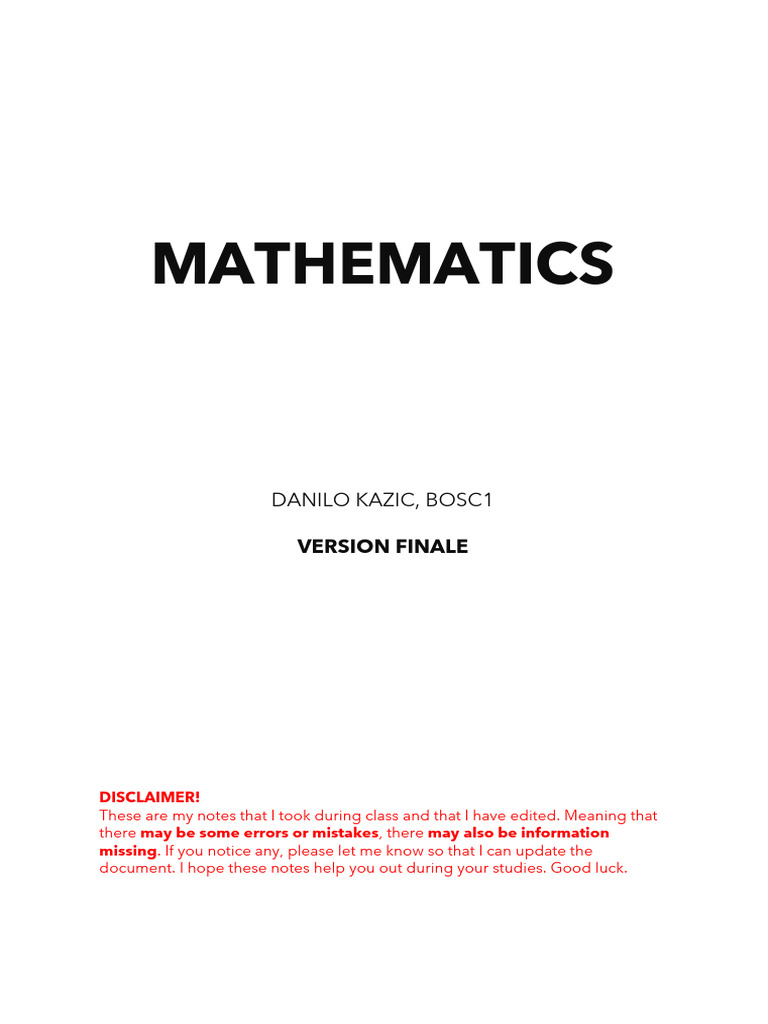 Mathematics Pdf Derivative Logarithm