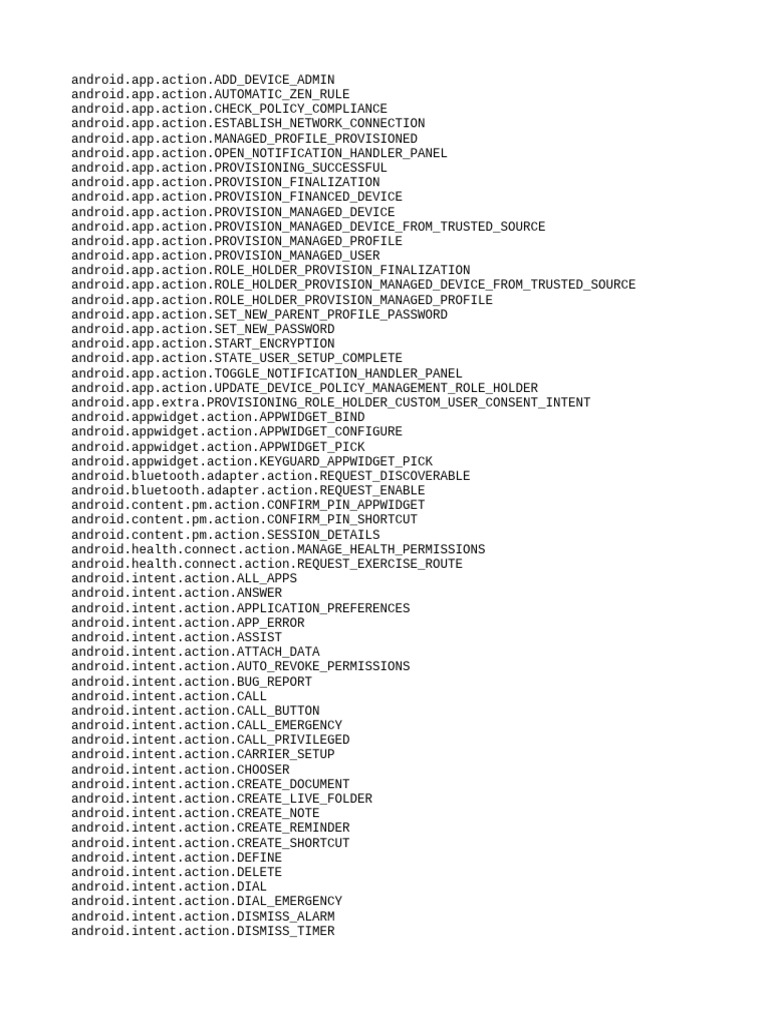 activity_actions | PDF | Mobile Software | Mobile Computers