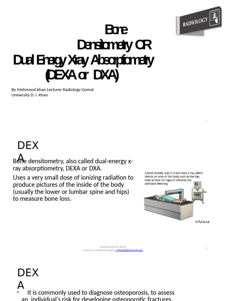 Bone Densitometry | PDF | Osteoporosis | Ct Scan