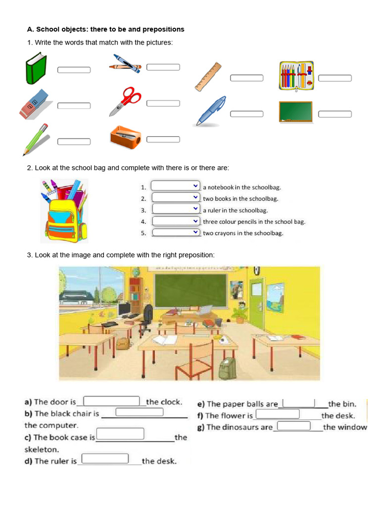 School Objects_places in the City_prepositions ...