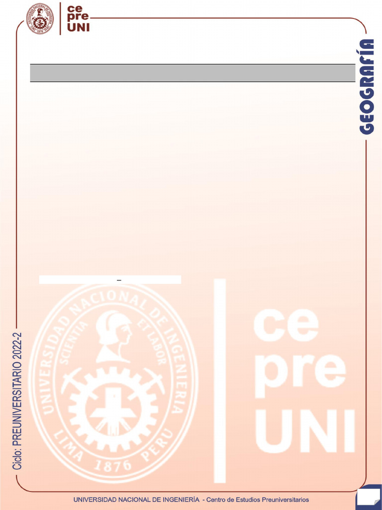 Libro 1 - 2022 - 2 - GEOGRAFÍA PRE - TEMA 8 - EVALUACION | PDF | Perú ...