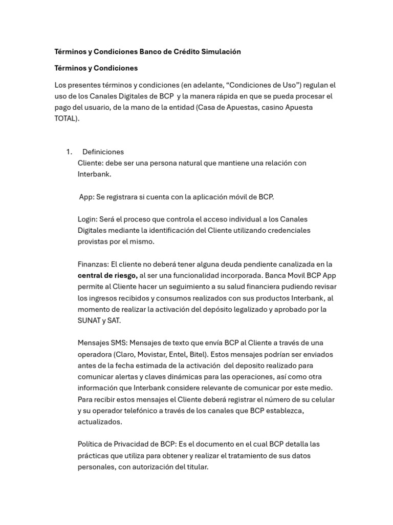 Simulacion BCP - 2024 | PDF | Biometría | Teléfonos móviles