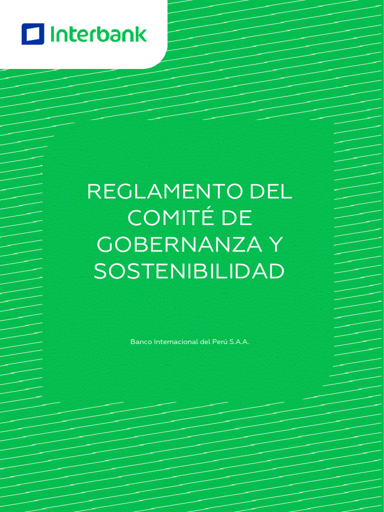 Reglamento de Comité de Gobernanza y Sostenibilidad - Últ. Modif. Directorio 2023-08-22 - Web (1 ...
