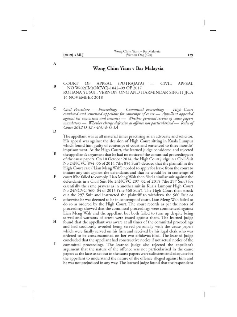 Appeal on Contempt of Court Case | PDF | Contempt Of Court | Lawsuit