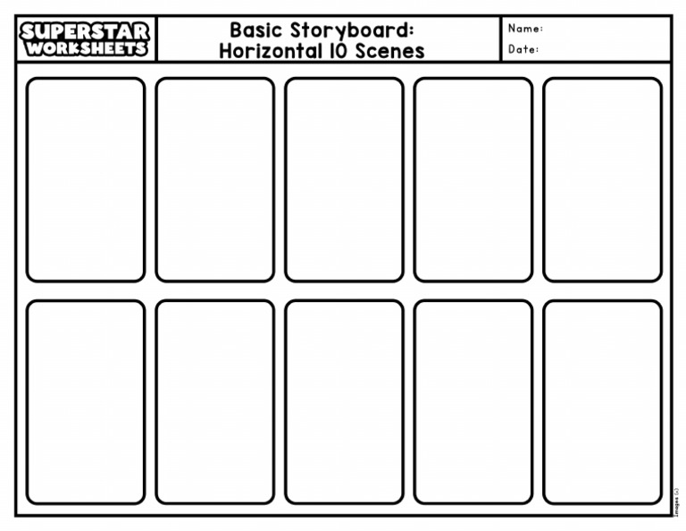 Basic Storyboard Horizontal 10 Scene | PDF