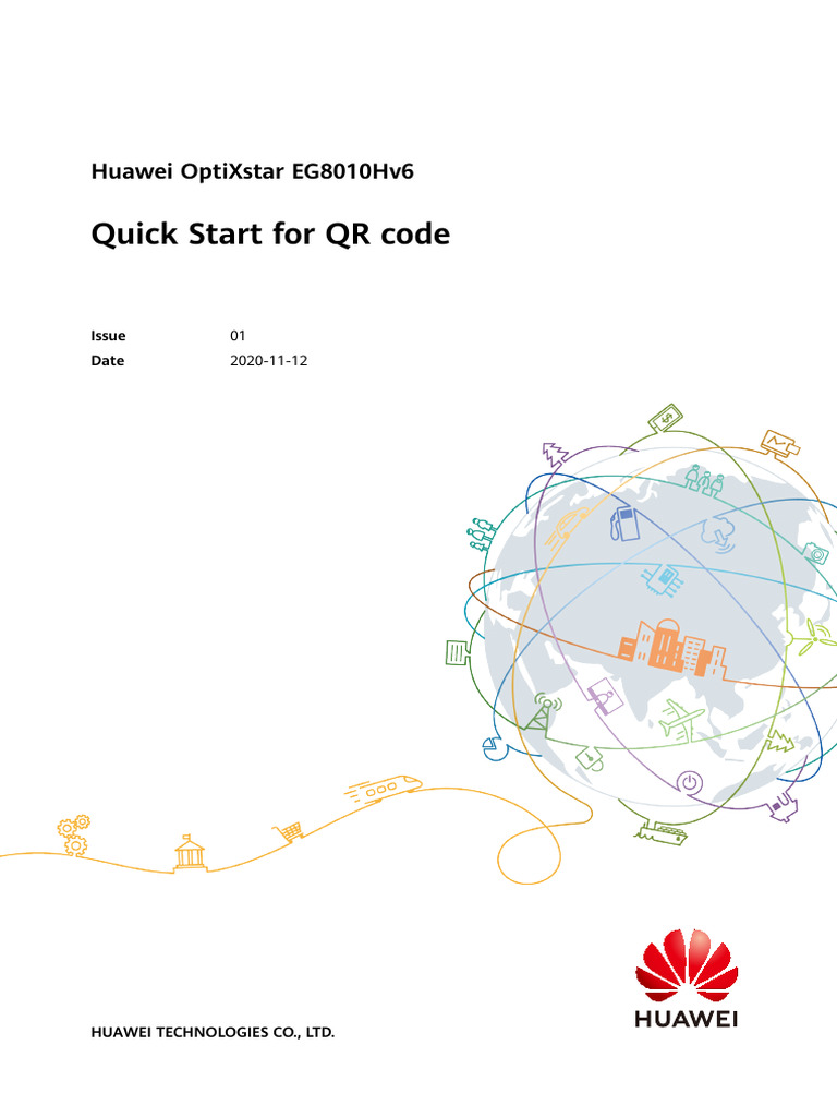 Huawei OptiXstar EG8010Hv6 Quick Start for QR code 01 | PDF | Screw ...
