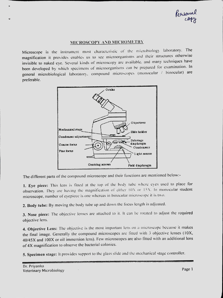 Microscopy and Micrometry | PDF